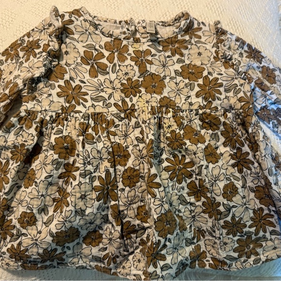 Rylee + Cru | Shirts & Tops | Rylee Cru Floral Kids Blouse Brown And ...